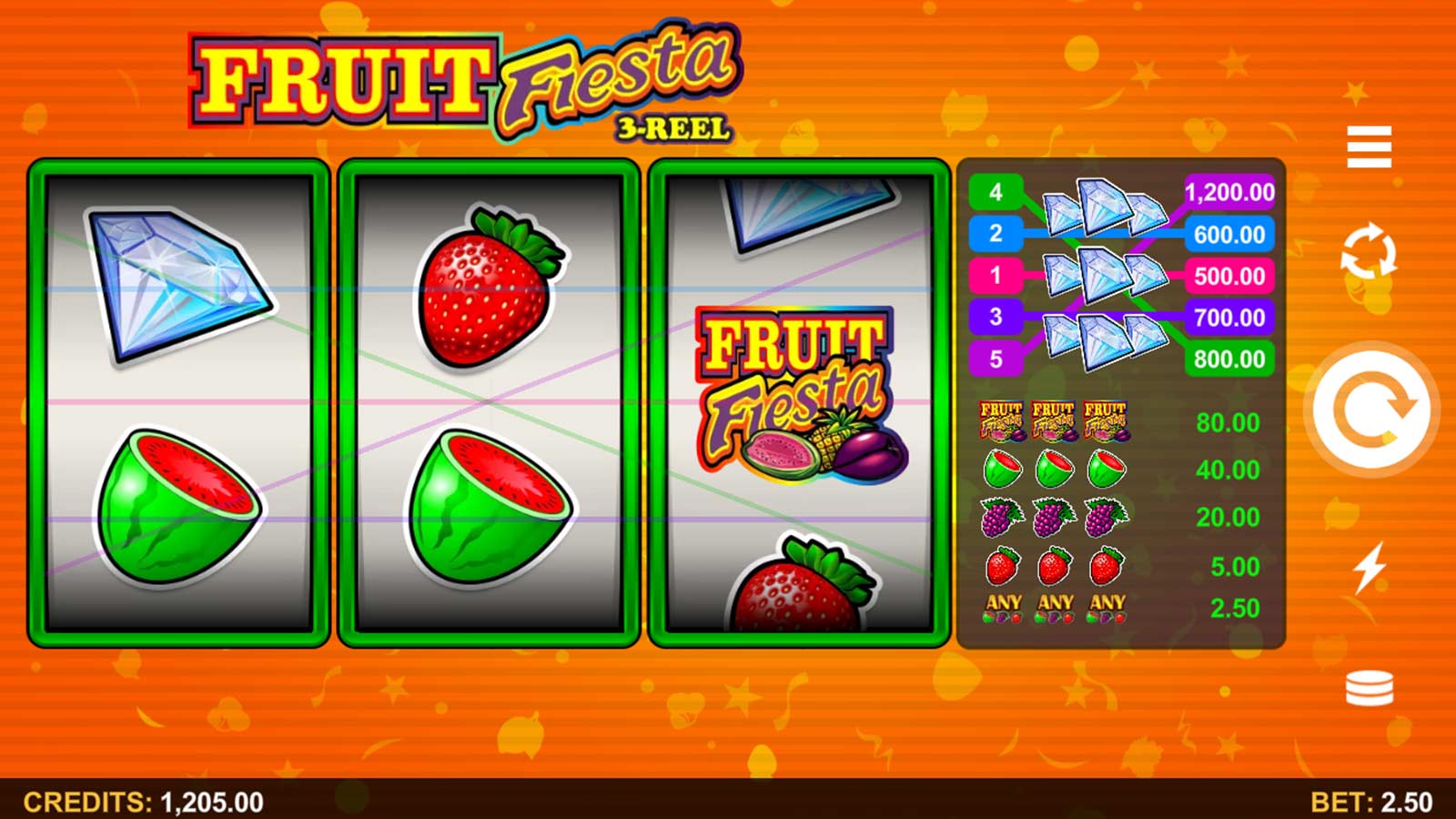 Fruit Fiesta 3-Line - LVBet.com