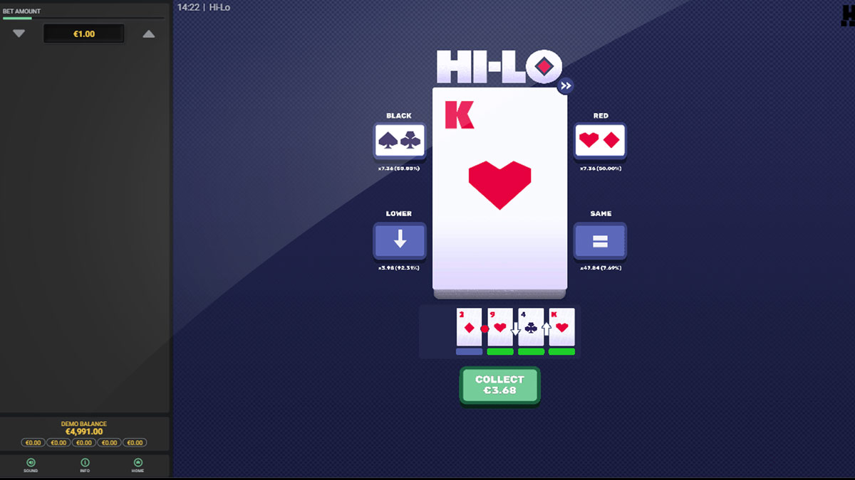 Hi-Lo - LVBet.com