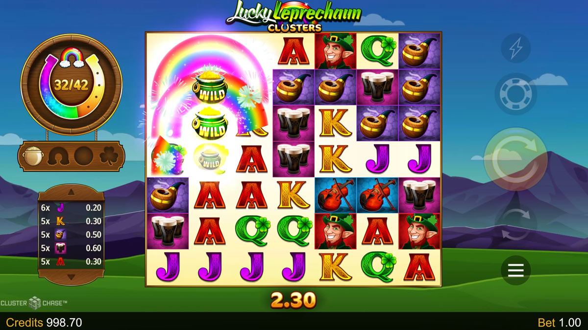 Lucky Leprechaun Clusters - LVBet.com