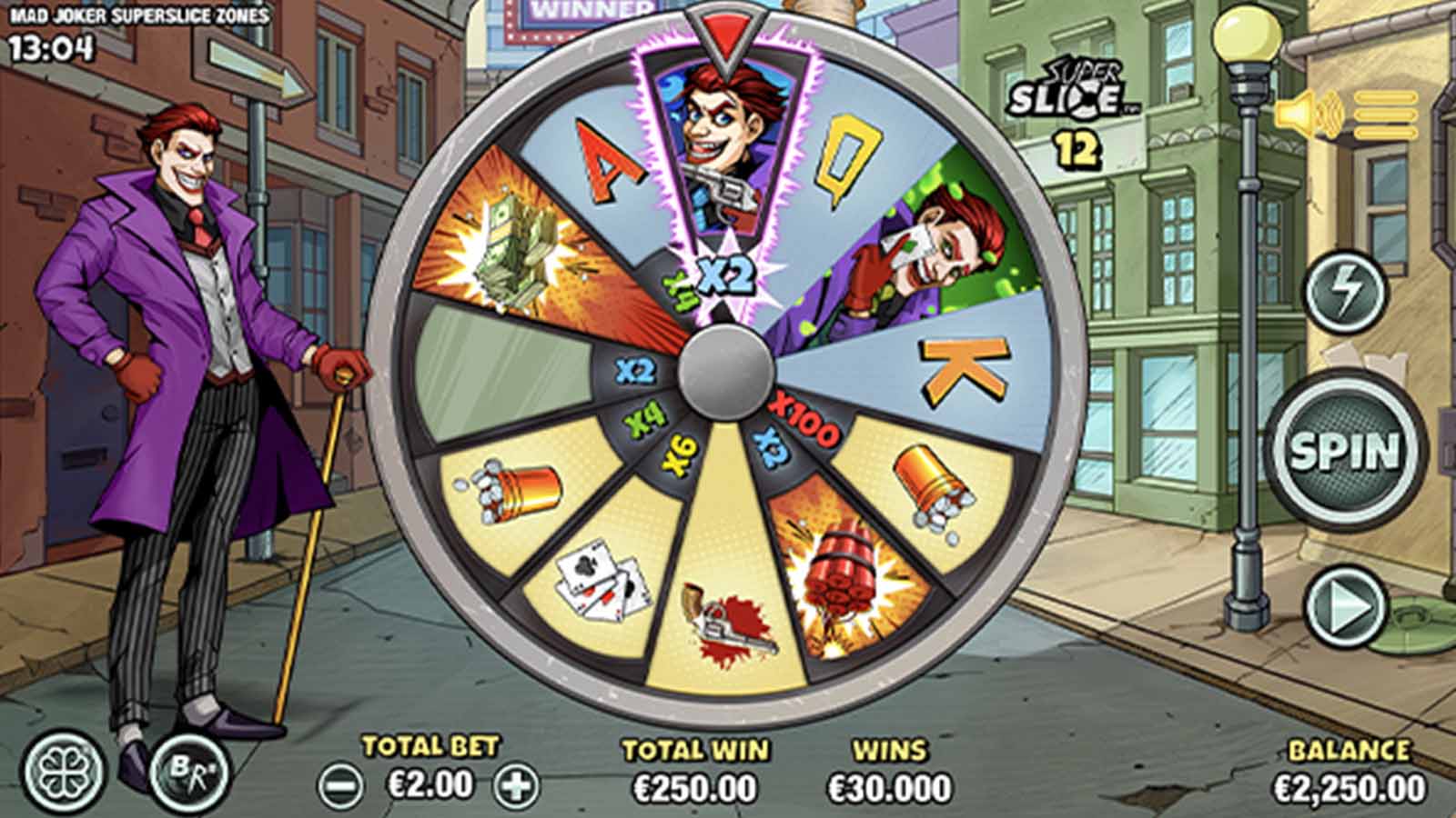 Mad Joker SuperSlice Zones - LVBet.com